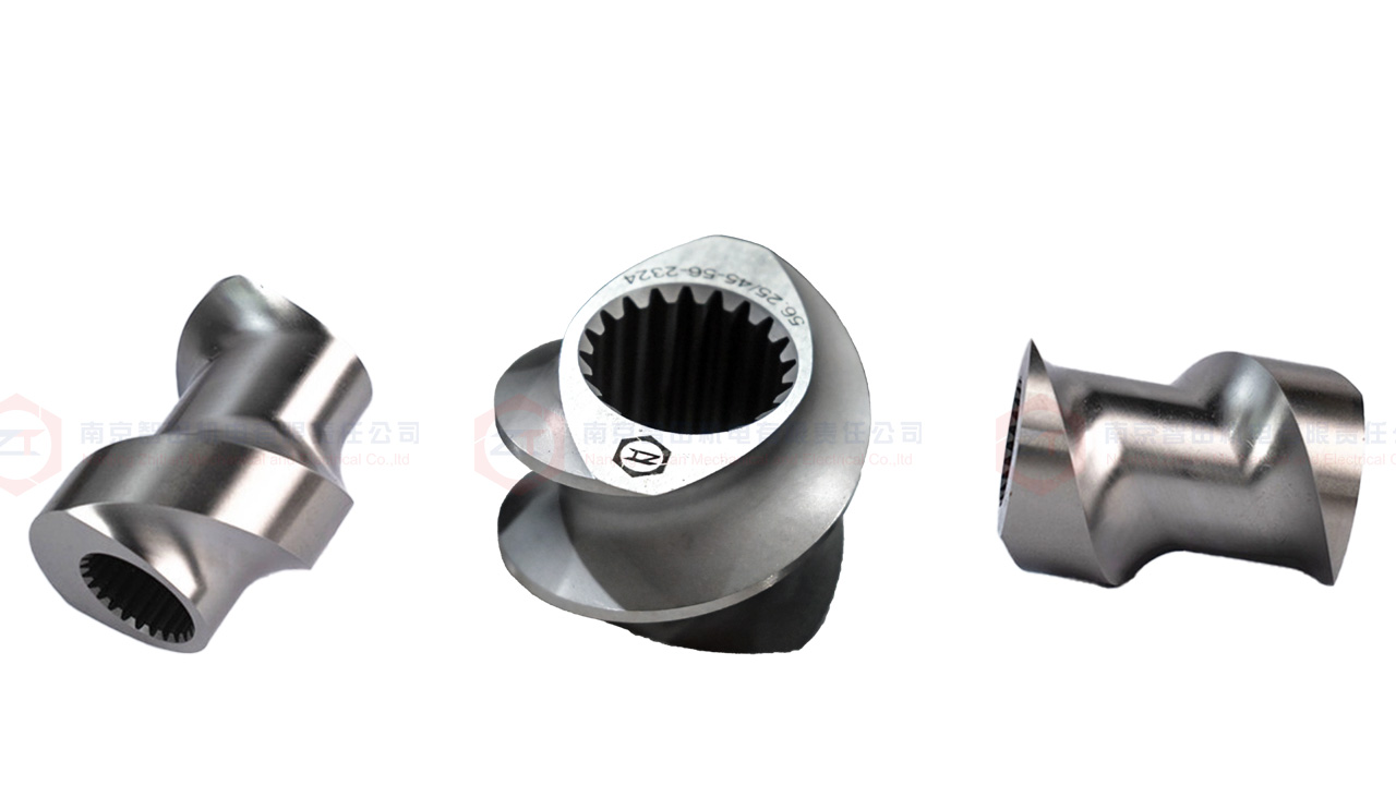 German Quality Double Screw Extruder Parts Components Twin Screw ...